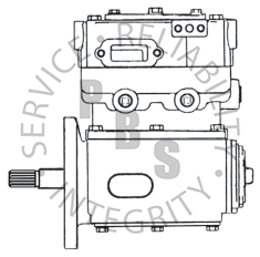 Midland/Haldex Compressor - KN13120X/EL1300