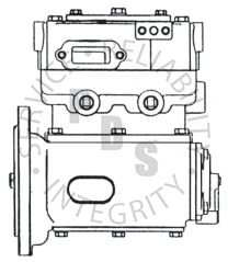Midland/Haldex Compressor - KN13090X/EL1300