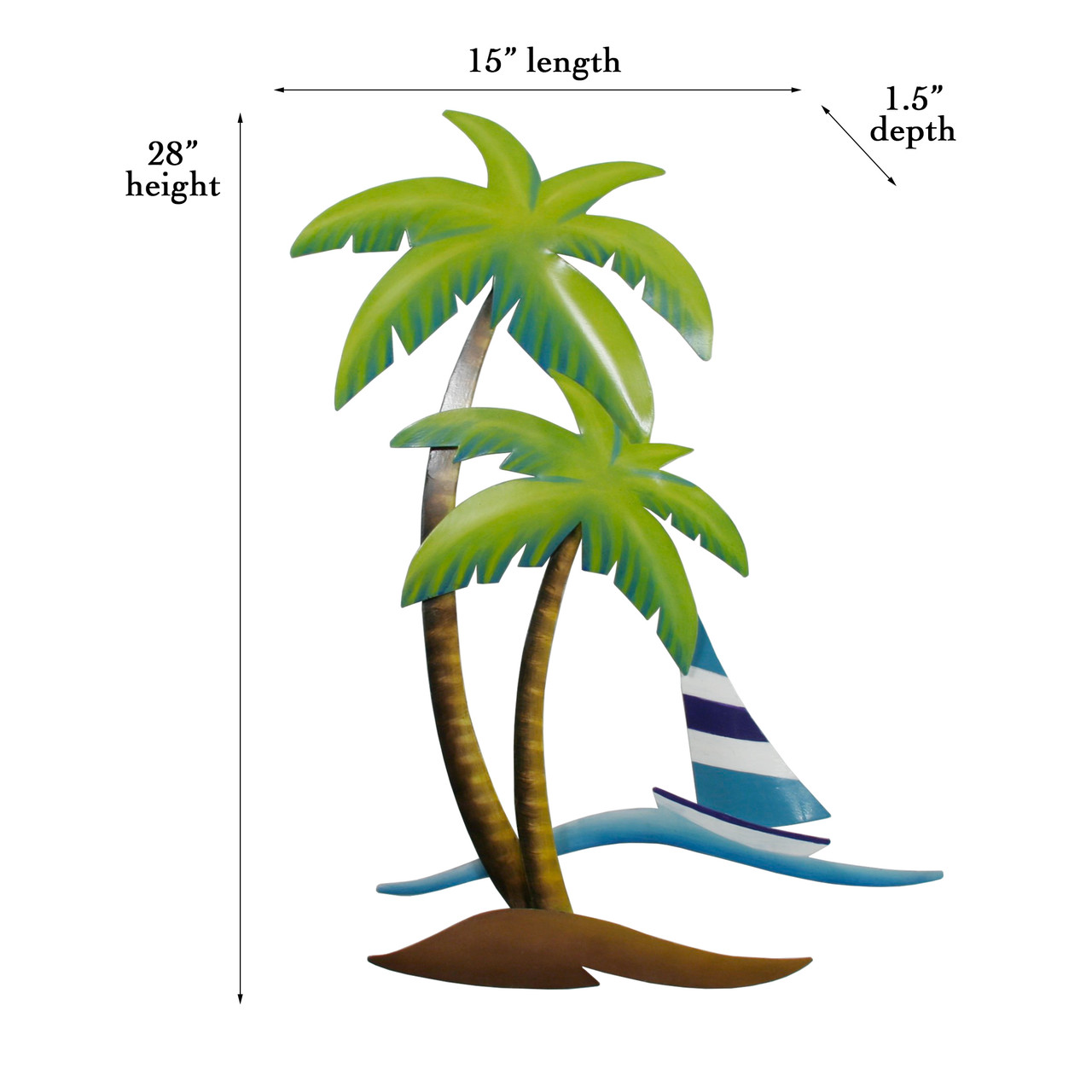 Palm And Sun Metal Wall Art OS113 palm-and-sun-metal-wall-art-os113
