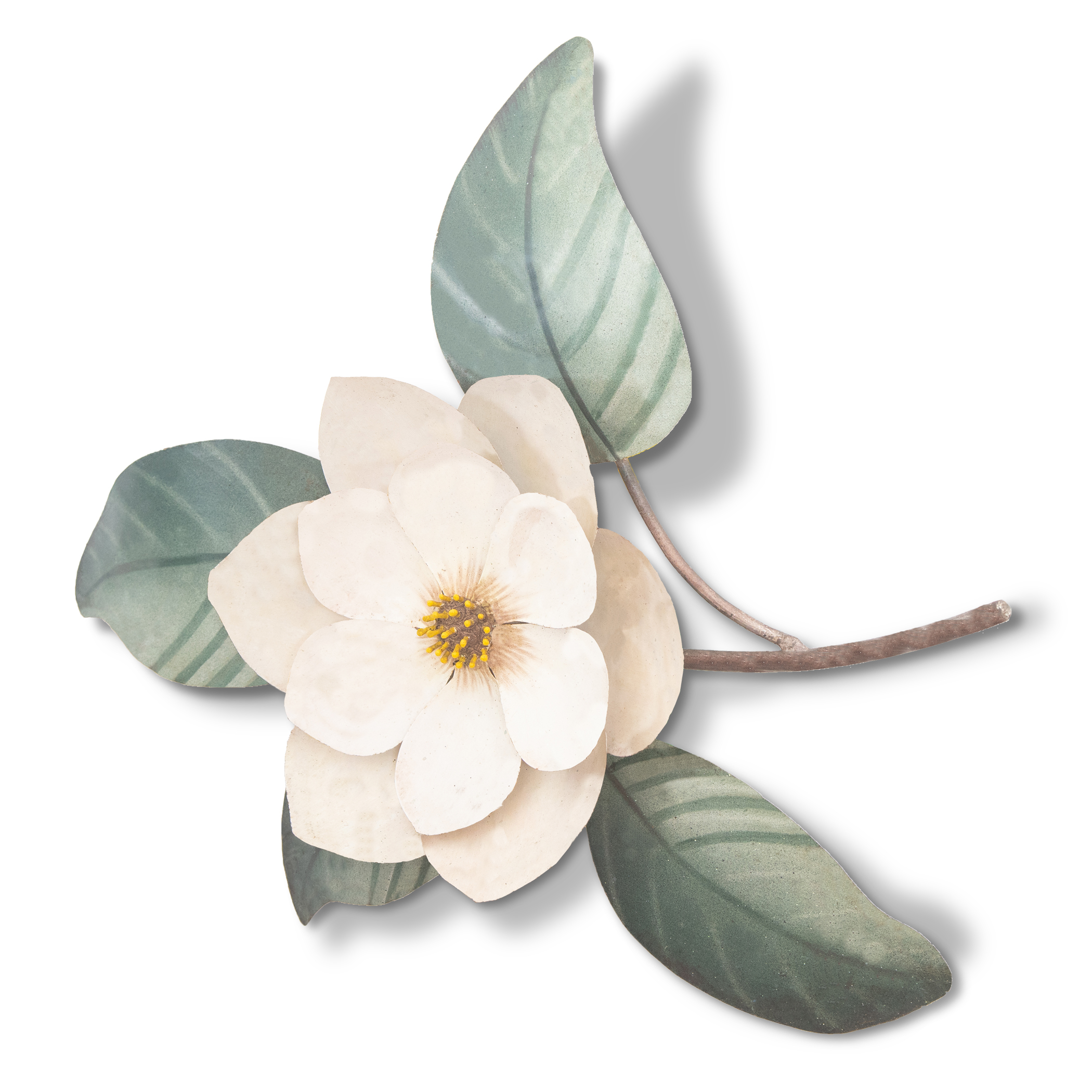 Magnolia Single Flower Metal Wall Art CA153