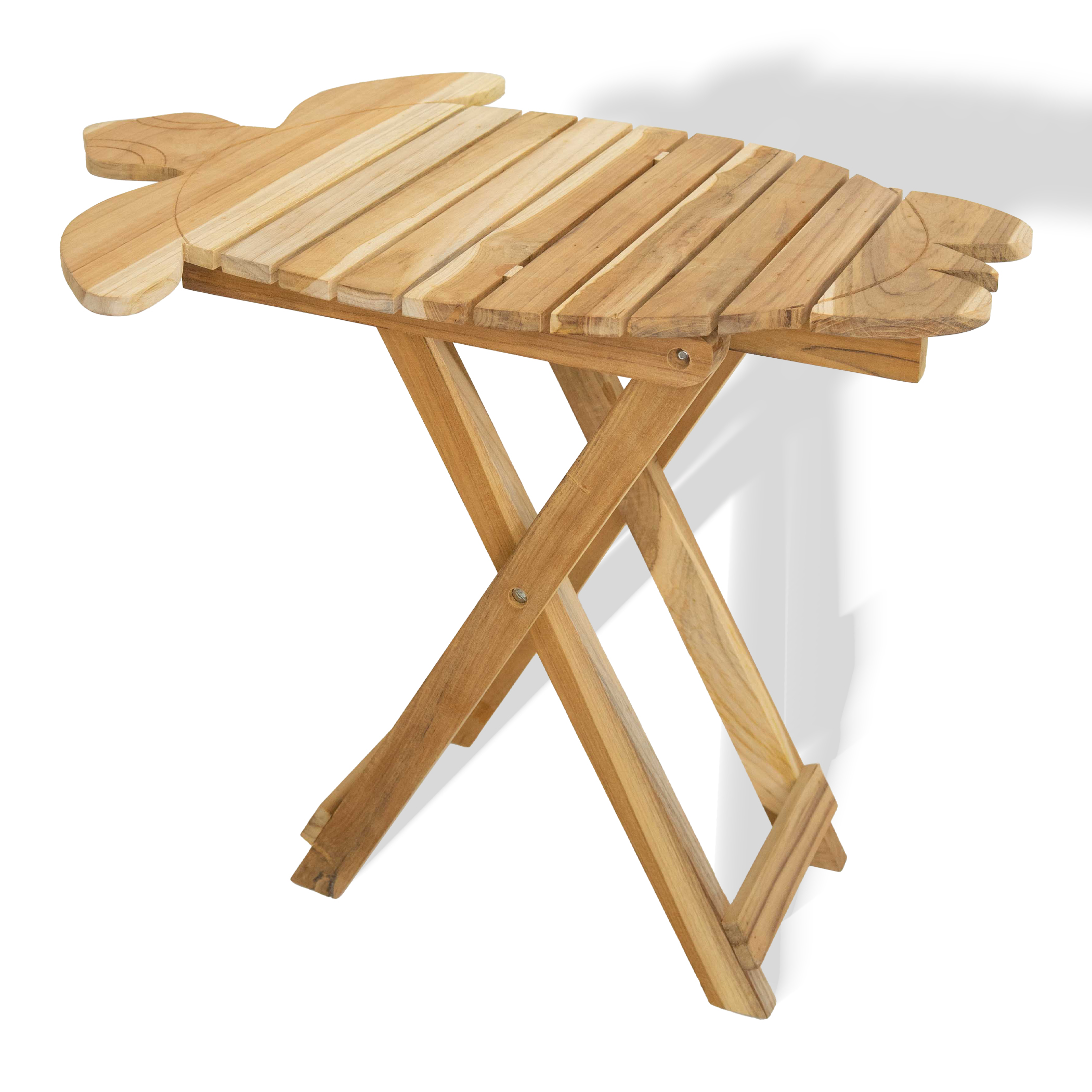 Teak Turtle Folding Table B141T