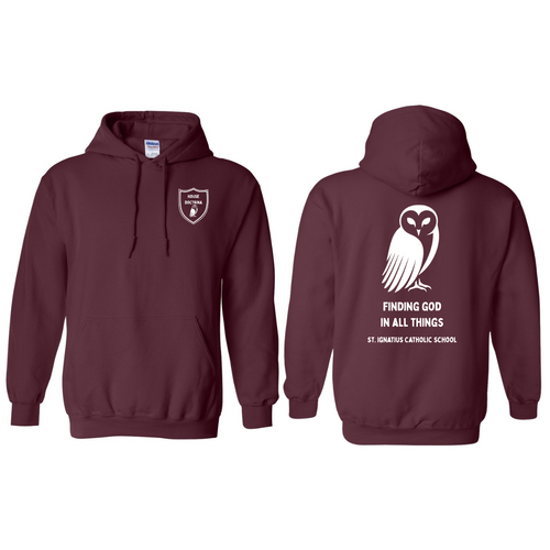 St. Ignatius House Heavy Blend Hoodie with Screen Printed Doctrina Logo ...