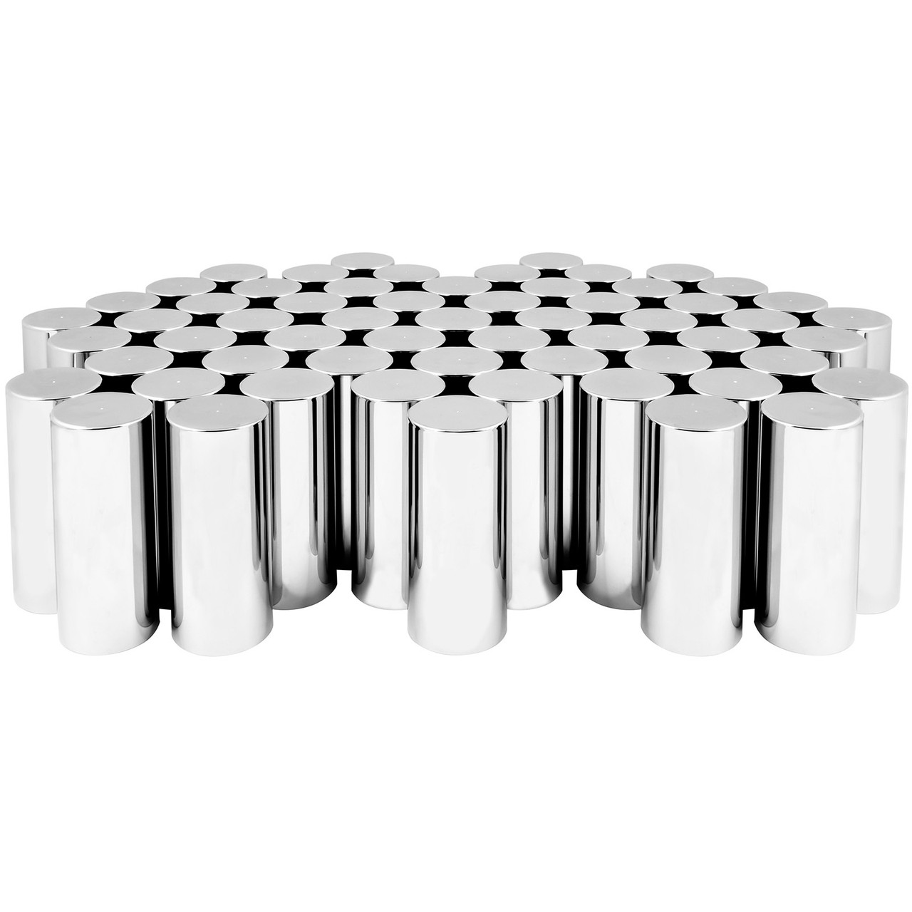 10407 Cylinder Chrome Plastic Lug Nut Cover - Grand General Accessories LLC