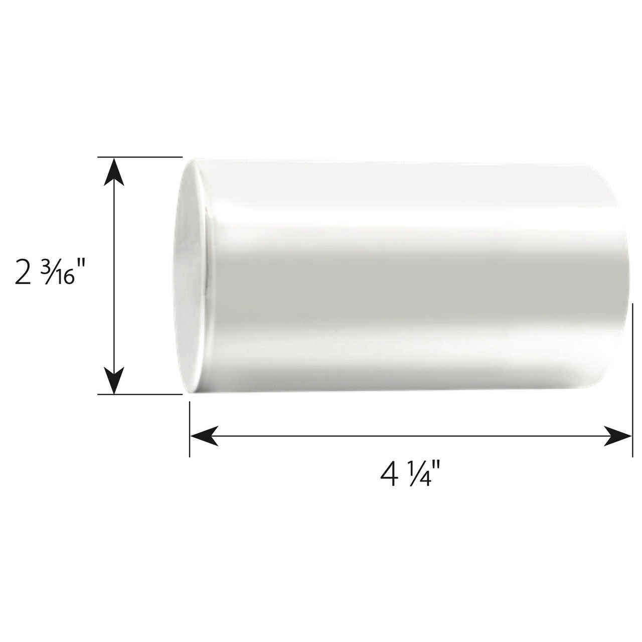 10403 Cylinder Chrome Plastic Lug Nut Cover - Grand General Accessories LLC