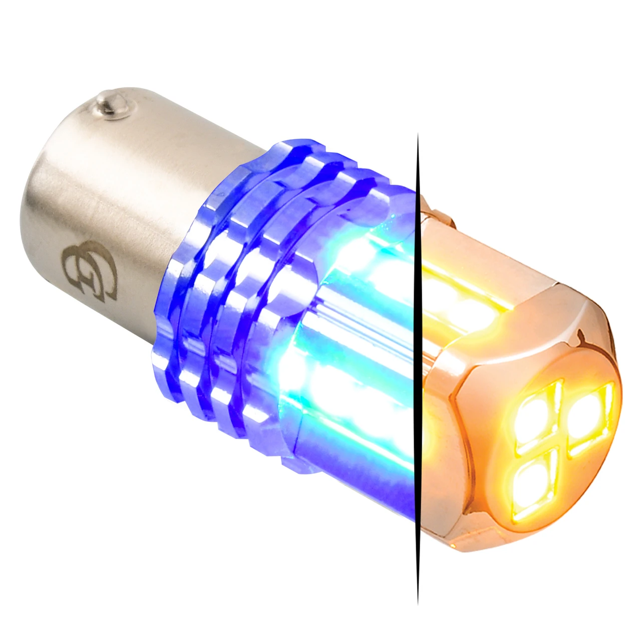 70752 1157 Dual Color LED Bulb - Amber Primary - Grand General ...