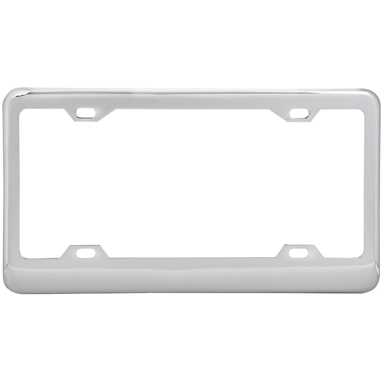 60050 License Plate Frame w/ 4 Holes & Wide Bottom - Grand General ...