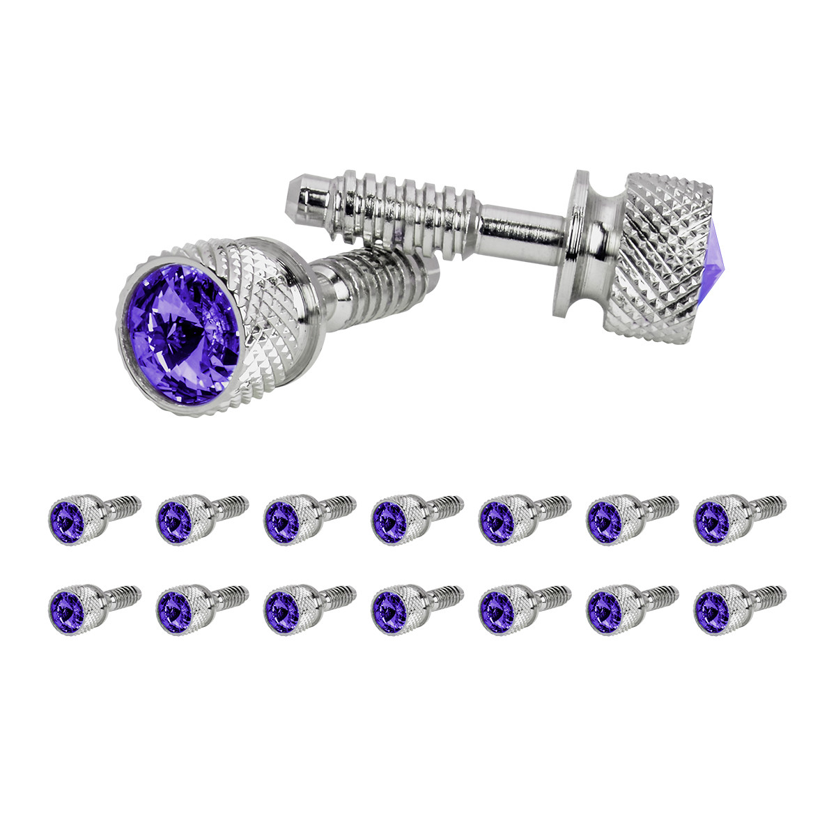 67014 Dash Screw w/ Crystal - Coarse Thread - Grand General Accessories LLC