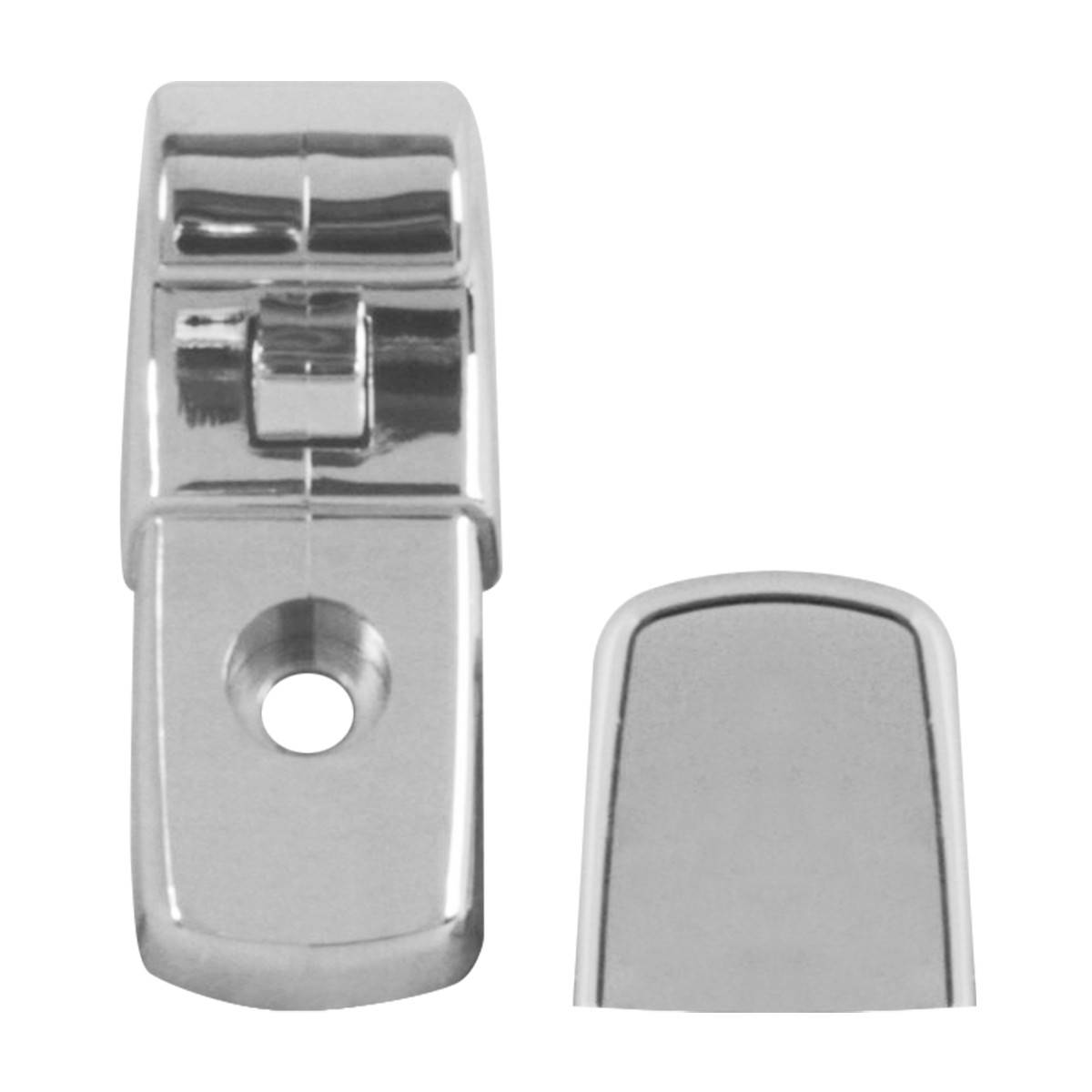 67845 Chrome Visor Clip w/Cap - Grand General Accessories LLC