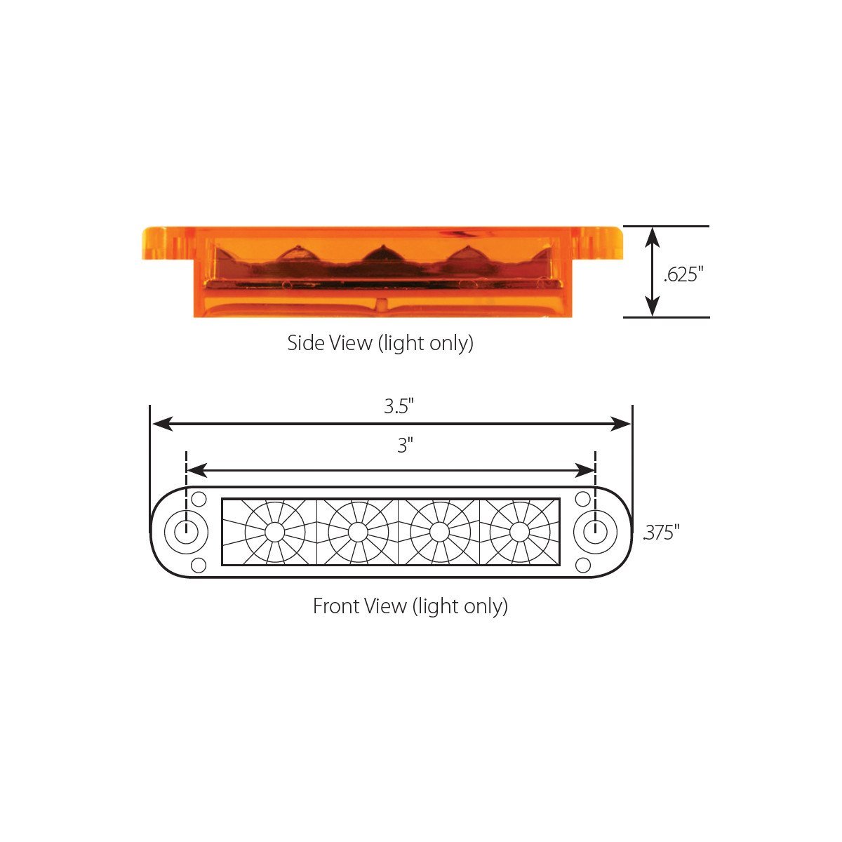 76070 Spyder Series 3-1/2" Flush Mount LED Light - Grand General ...
