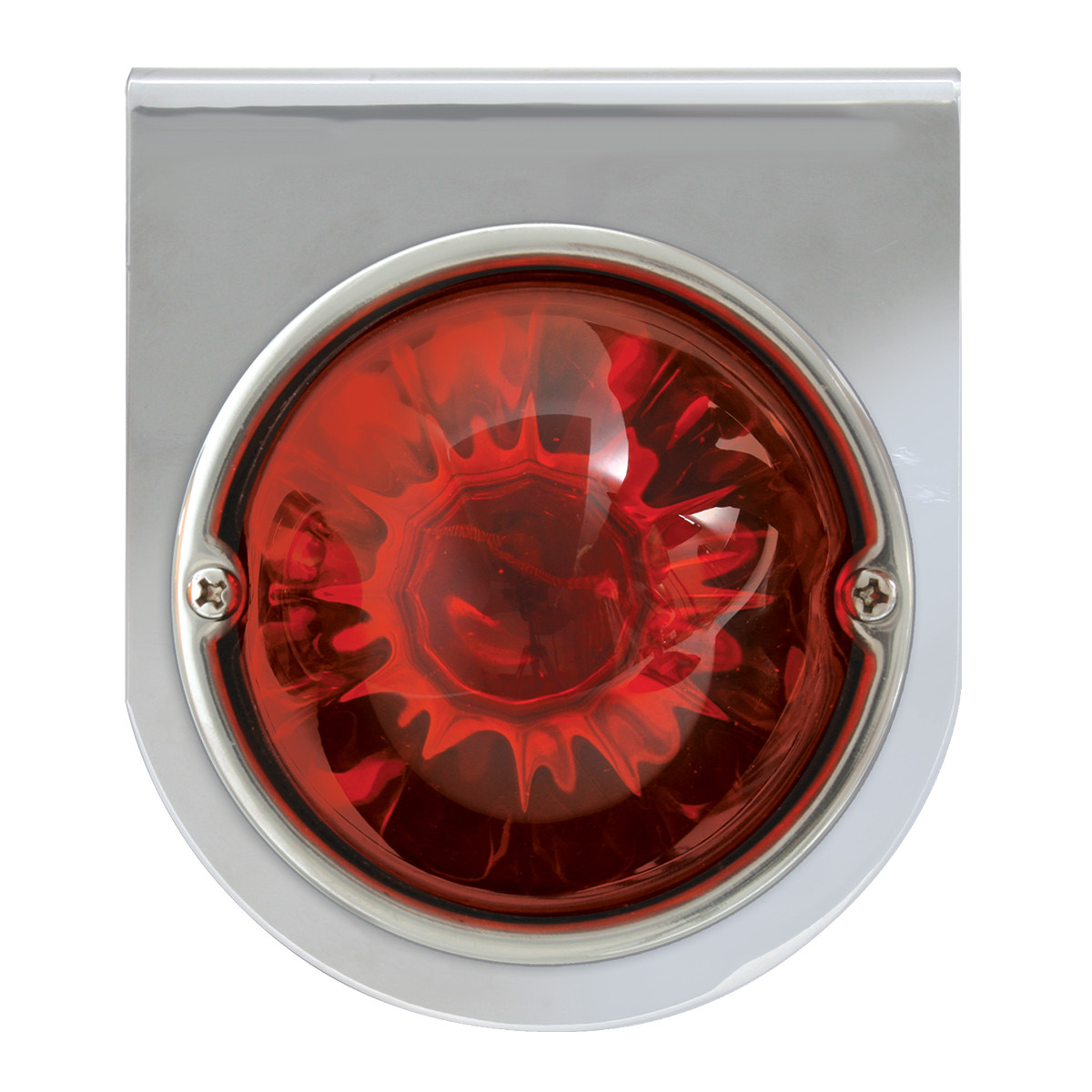 82388 Chrome Steel L Bracket w/ Single 3-1/2" Round Light, Dual ...
