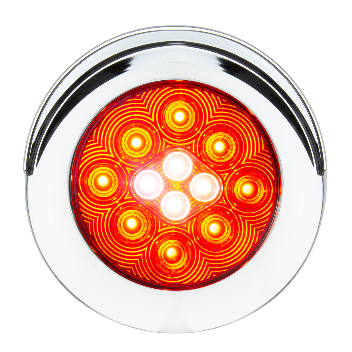 76717 Combo Series 4" Combo LED Flange Mount Light w/ Twist-on Bezel ...
