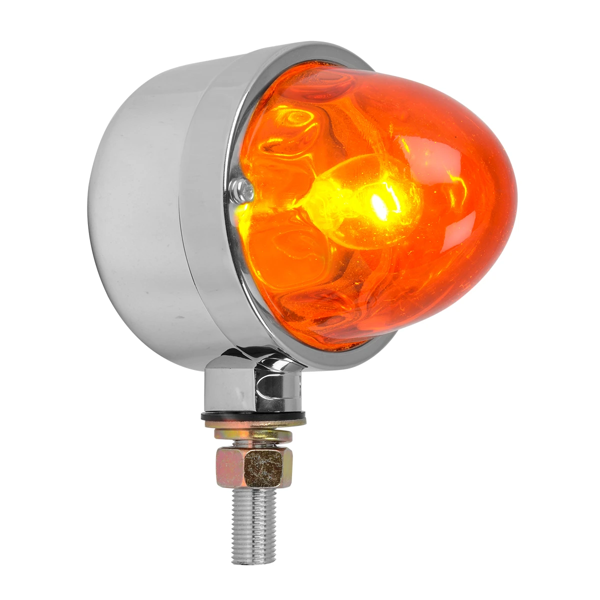 78110 Single Face Chrome Die Cast Auxiliary Color Glass Lens Light ...
