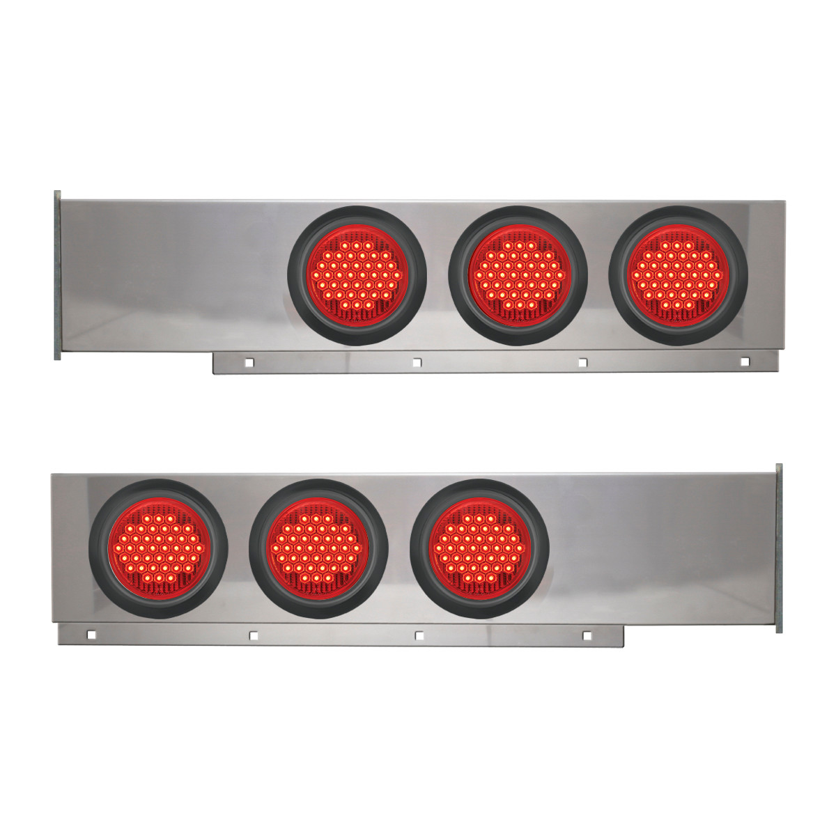 80173 2-Pc Chrome Plated Steel Light Bar - Grand General Accessories LLC