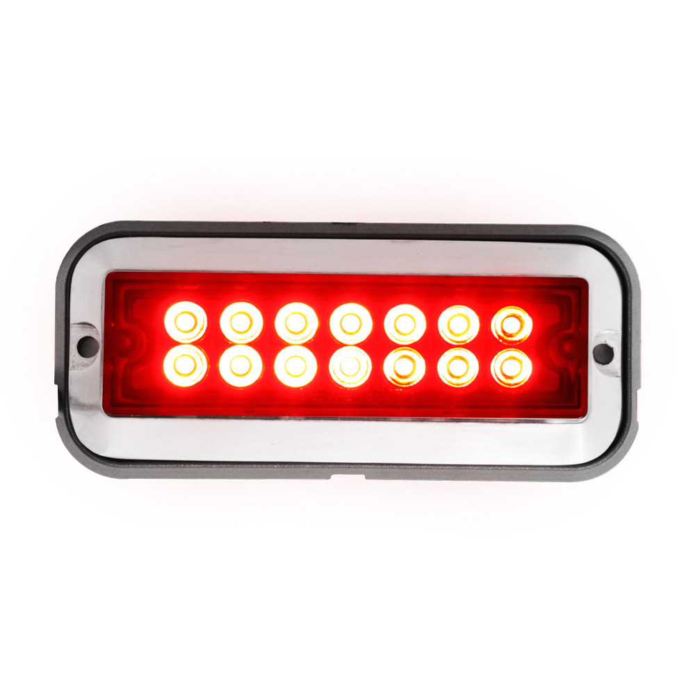 81822 Medium Rectangular 14 LED Strobe Light w/ Aluminum Base - Grand ...