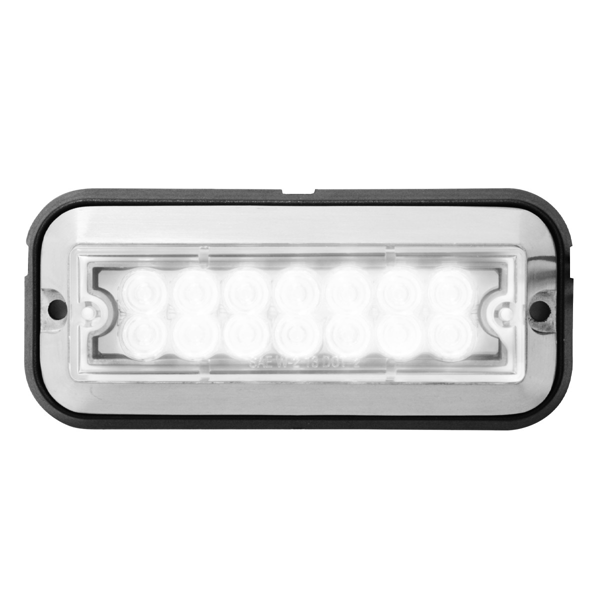 81824 Medium Rectangular 14 LED Strobe Light w/ Aluminum Base - Grand ...