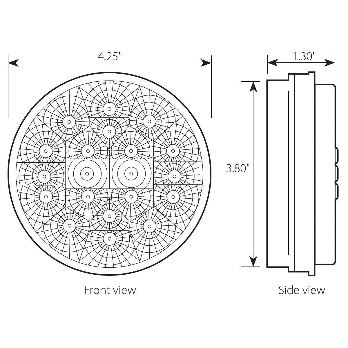 77093 Spyder Series 4" LED Light - Grand General Accessories LLC