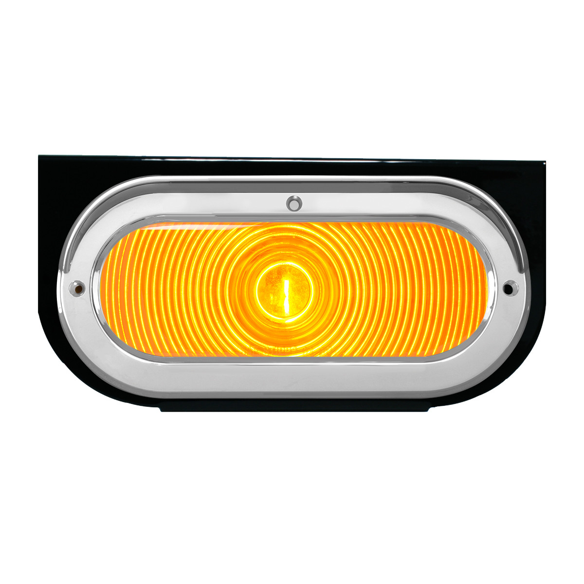 86394 Black Steel L Bracket with Single Large Oval Light - Grand ...