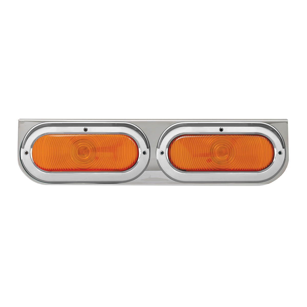 86542 Chrome Steel L Bracket w/ Dual Large Oval Lights - Grand General ...