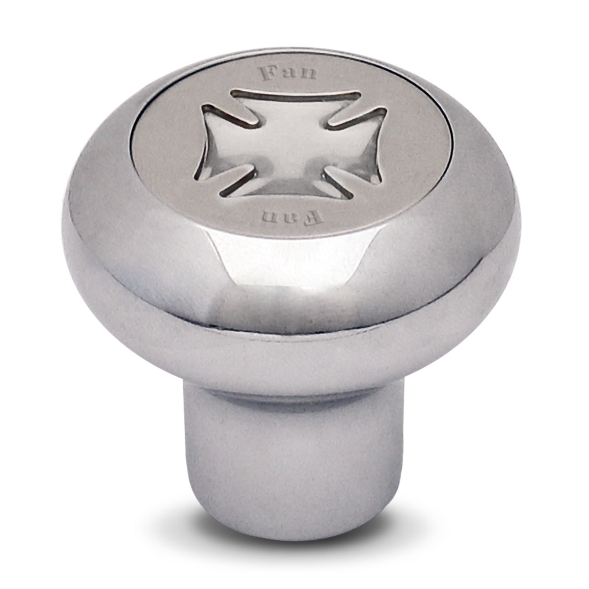95506 Iron Cross Chrome Dashboard Knob in Gold/Silver - Grand General ...