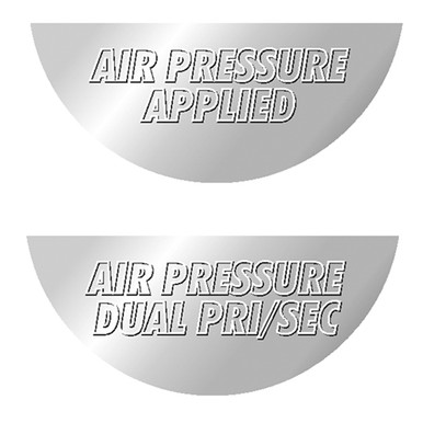 68810 Gauge Emblem Set Air Pressure and Air Pressure Dual/PRI/Sec ...