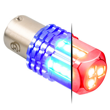 70757 1157 Dual Color LED Bulb - Red Primary - Grand General ...