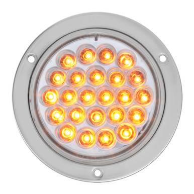 4" PEARL AMBER LED LIGHT W/CR.