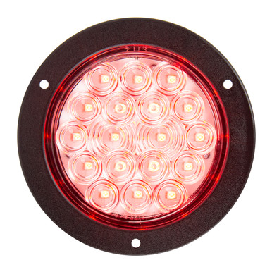 75896 Fleet Series 4" LED Light w/ Black Flange Mount & 3-Pin Plug ...