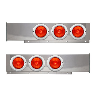 80170 2-Pc Chrome Plated Steel Light Bar - Grand General Accessories LLC