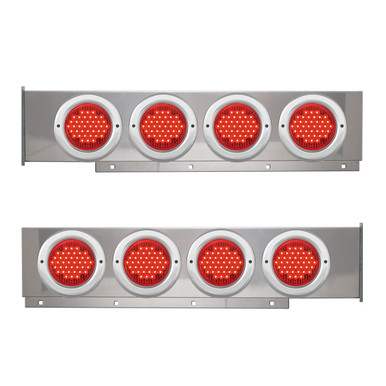 81126 2-Pc Chrome Plated Steel Light Bar - Grand General Accessories LLC