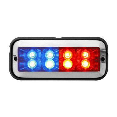 81836 Medium Rectangular 8 LED Strobe Light w/ Aluminum Base - Grand ...