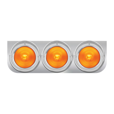 86642 Chrome Steel L Bracket with Triple 4" Round Lights - Grand ...