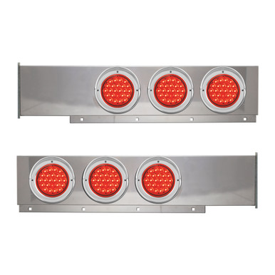 91833 2-Pc Chrome Plated Steel Light Bar - Grand General Accessories LLC