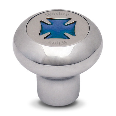 95481 Iron Cross Chrome Dashboard Knob in Assorted Colors - Grand ...