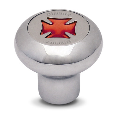 95515 Iron Cross Chrome Dashboard Knob in Assorted Colors - Grand ...