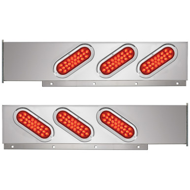 91783 2-Pc Chrome Plated Steel Light Bar - Grand General Accessories LLC