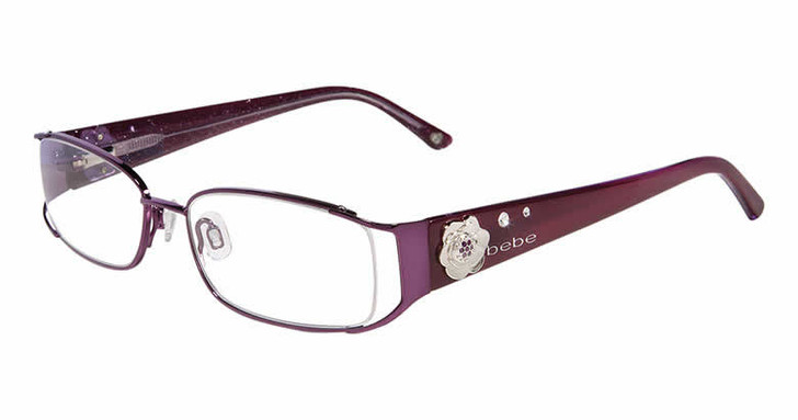 Bebe Designer Eyeglasses 5035 in Amethyst :: Custom Left & Right Lens ...