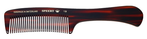 Speert Handmade Swiss European Comb Style #19 7.38"Inches Havana Brown ...