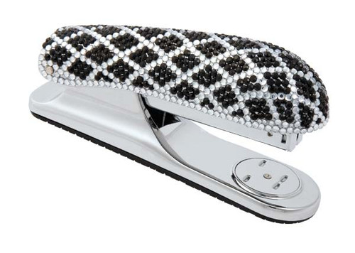 Speert Crystal Office Desktop Stapler Bling Design Black & Clear 5.5 ...
