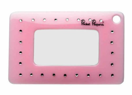 Pocket Peeper Fashion Magnifying Mirrors in Pink Authentic Swarovski ...