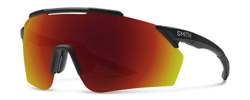 Smith Ruckus Sunglasses Matte Black ChromaPop Red Mirror | Speert
