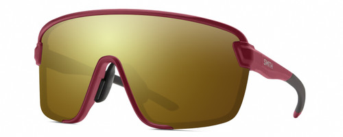 Smith Bobcat .5-Rimless Sunglasses Merlot Red/CP Gold Mirror&Clear ...