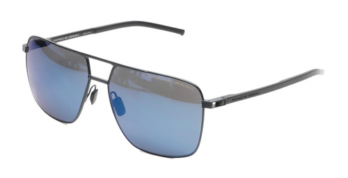 Porsche Design P8963 Unisex Pilot Sunglasses in Black Gunmetal/Blue ...