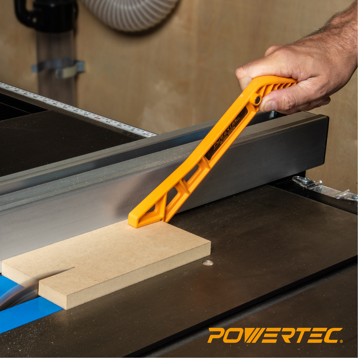 Magnetic V Shaped Push Stick | POWERTEC - Amazon Top Rating Woodworking ...