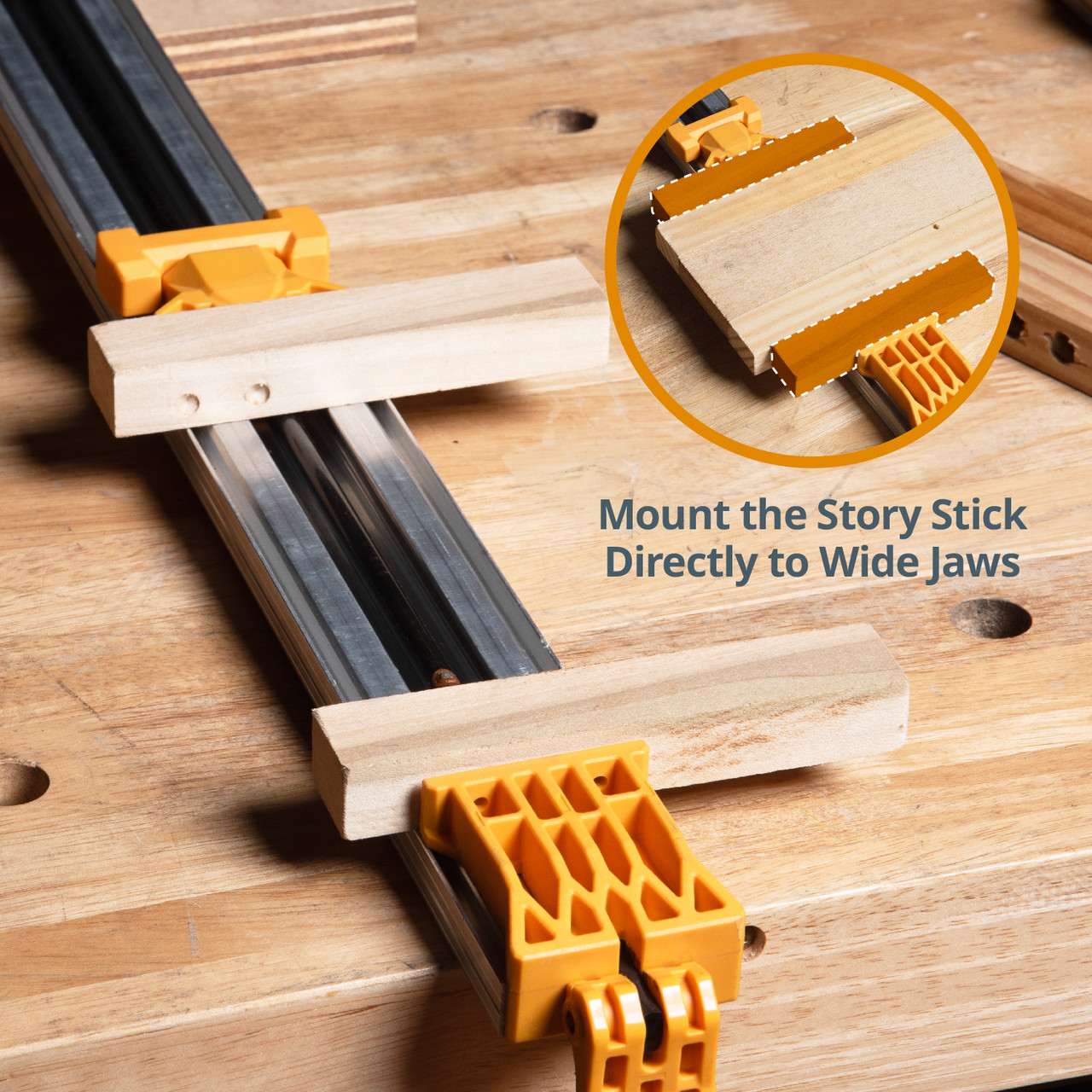 POWERTEC 71707 24" Contractor Straight Edge Clamp Saw Guide ...