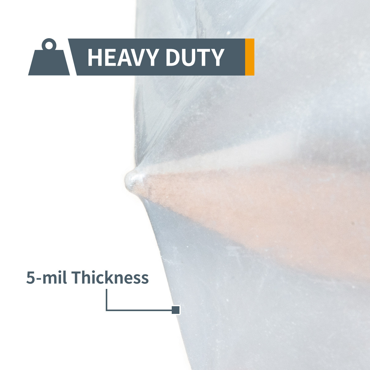 POWERTEC-Clear Plastic Dust Collection Bag 19-1/2" Dia. x 33", 5 PK ...