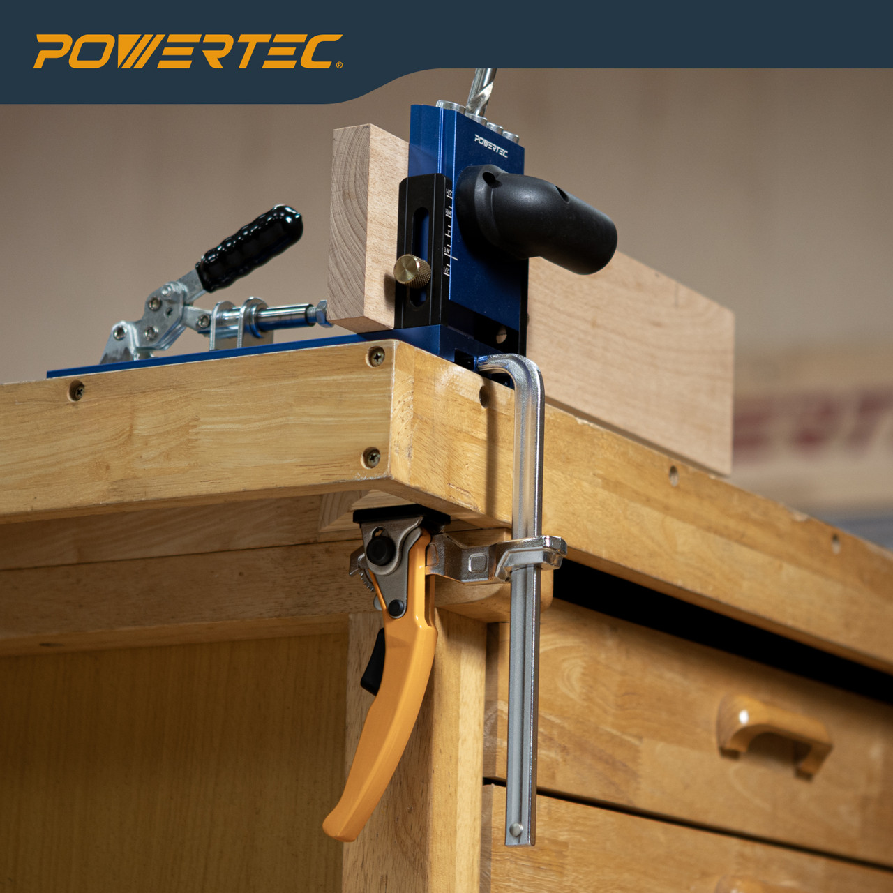 Quick Release Ratcheting Table Clamp 7 Inch Capacity x 2-3/8 Inch ...
