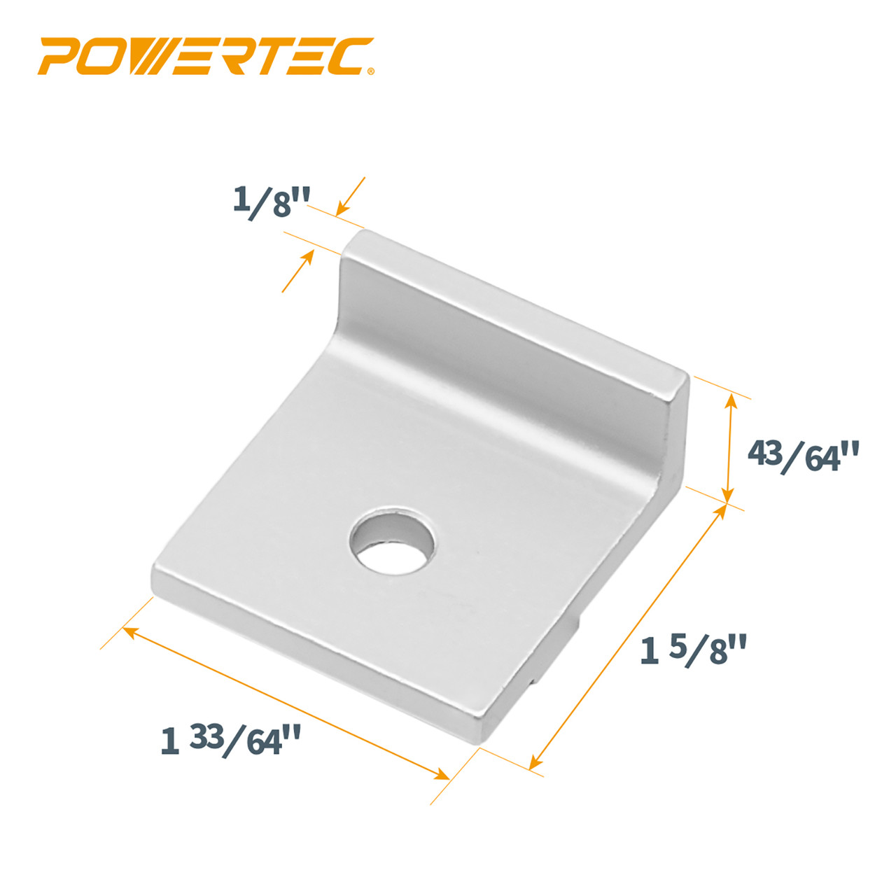 POWERTEC-Universal Short Stop for T-Track System with Wing Knobs, 4PK ...