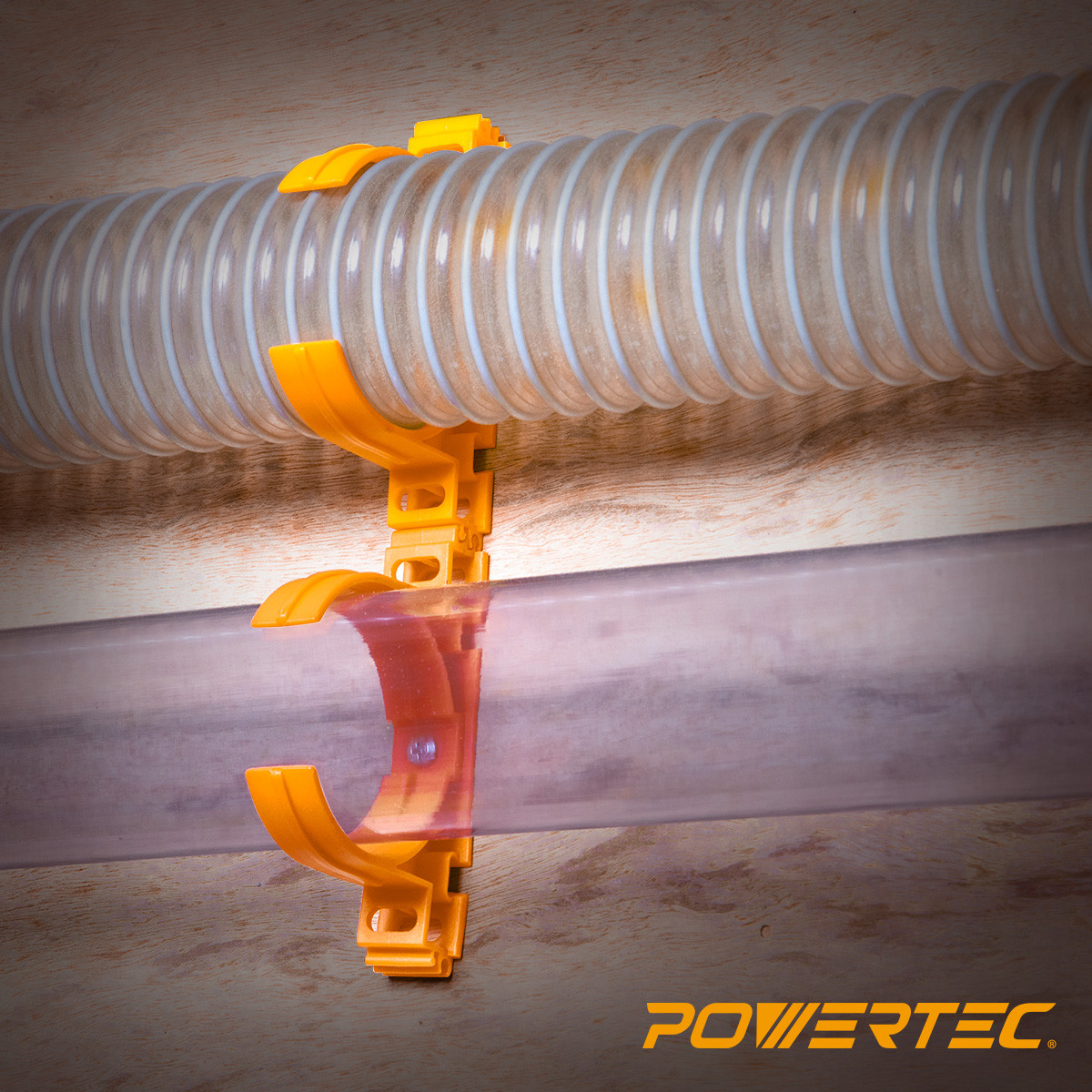 4 Inch Hose Holders POWERTEC 4-Inch Dust Collection Hose Hangers - 10 ...
