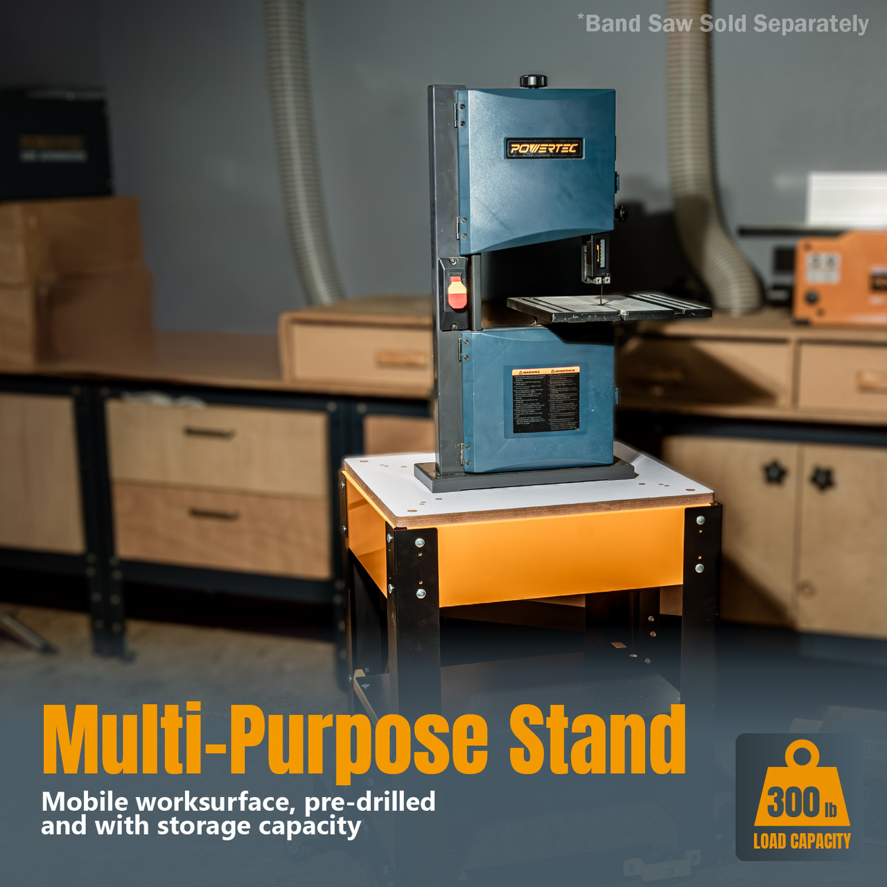 UT1008 Planer Stand with Wheels, MDF Table Top, Multi-Purpose Storage ...