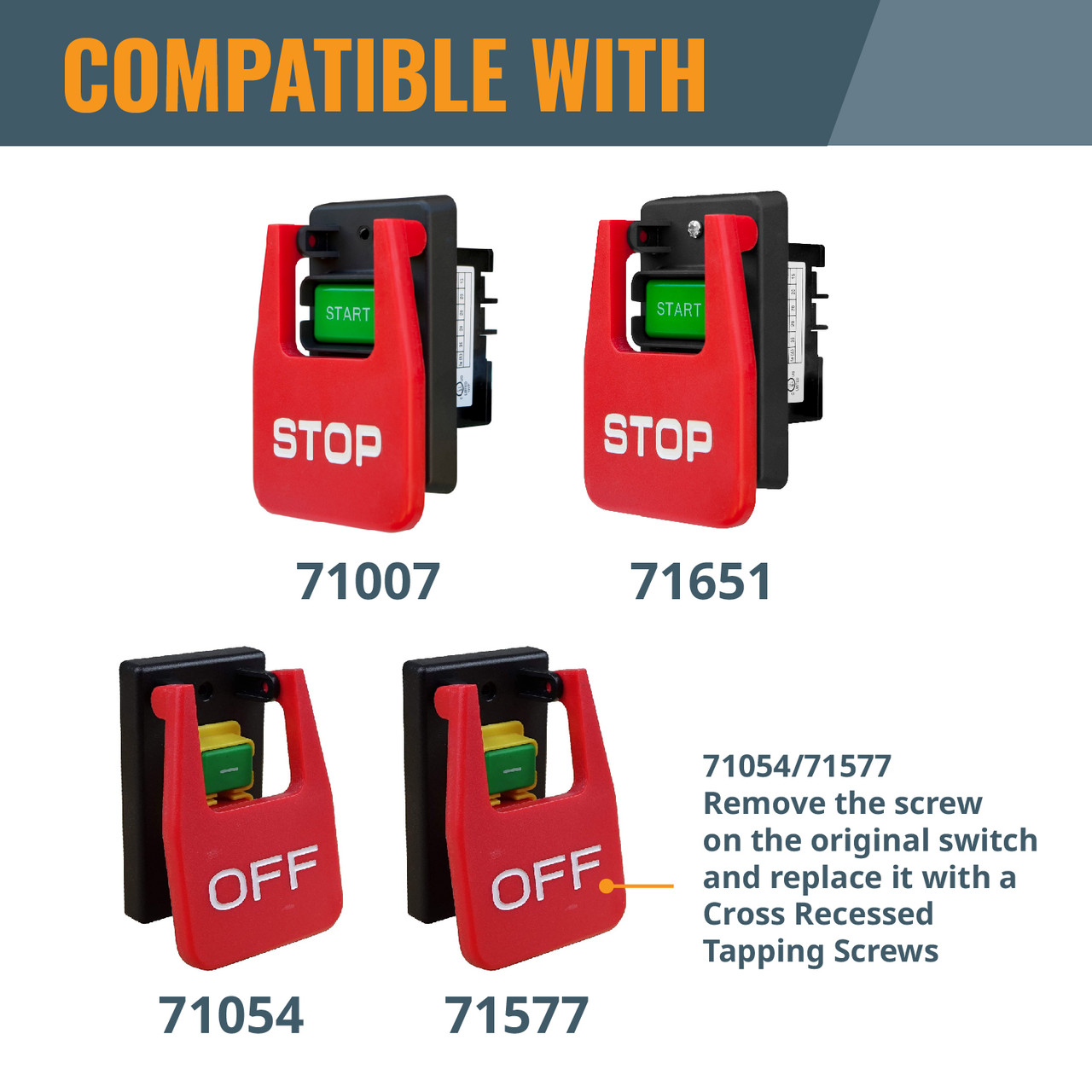 Deep Switch Box with Hardware for POWERTEC Switch Compatibility 71834 ...